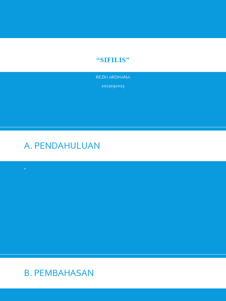 Sifilis pada Ibu Hamil: Studi Kasus Pekalongan | PDF