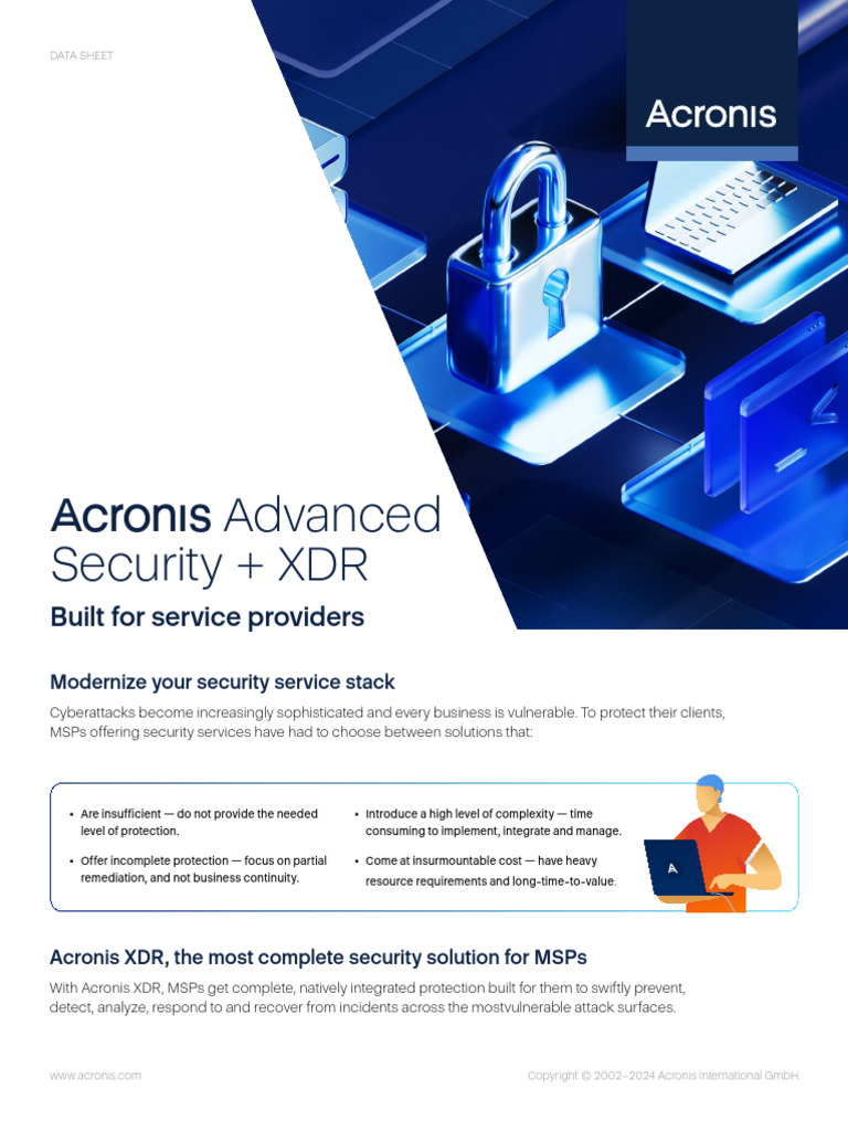 Acronis XDR: Comprehensive MSP Security | PDF | Security | Computer ...