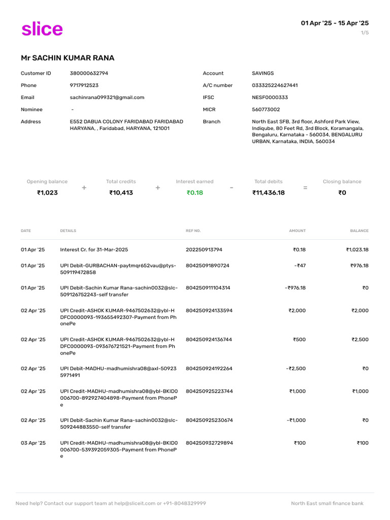 Slice Statement 01apr25 15apr25 | PDF | Graphemes | Semiotics