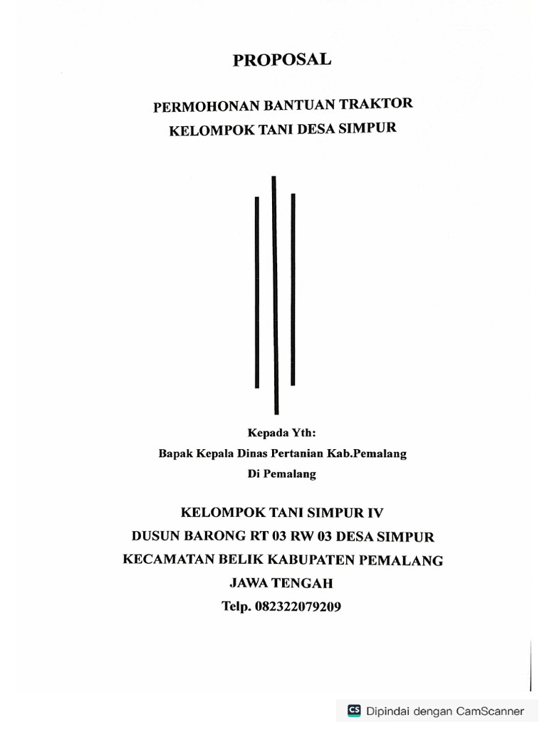 Proposal Kel Tani Simpur | PDF