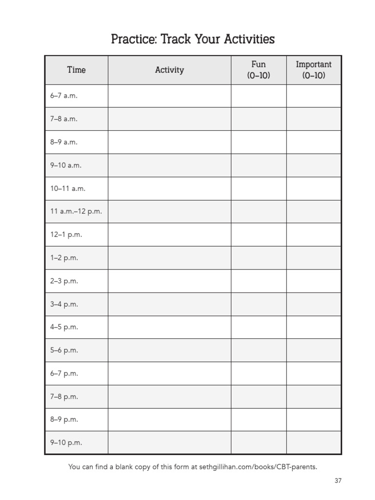 Activity Tracking Template | PDF