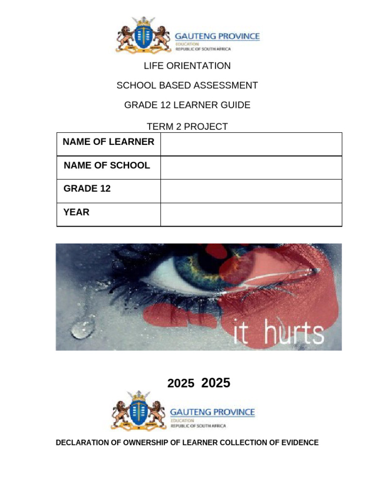 Grade 12 Project - Learner Guide 2025 | PDF | Cyberbullying | Bullying