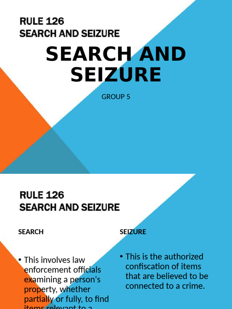 SEARCH AND SEIZURE-WPS Office | PDF | Search Warrant | Search And Seizure