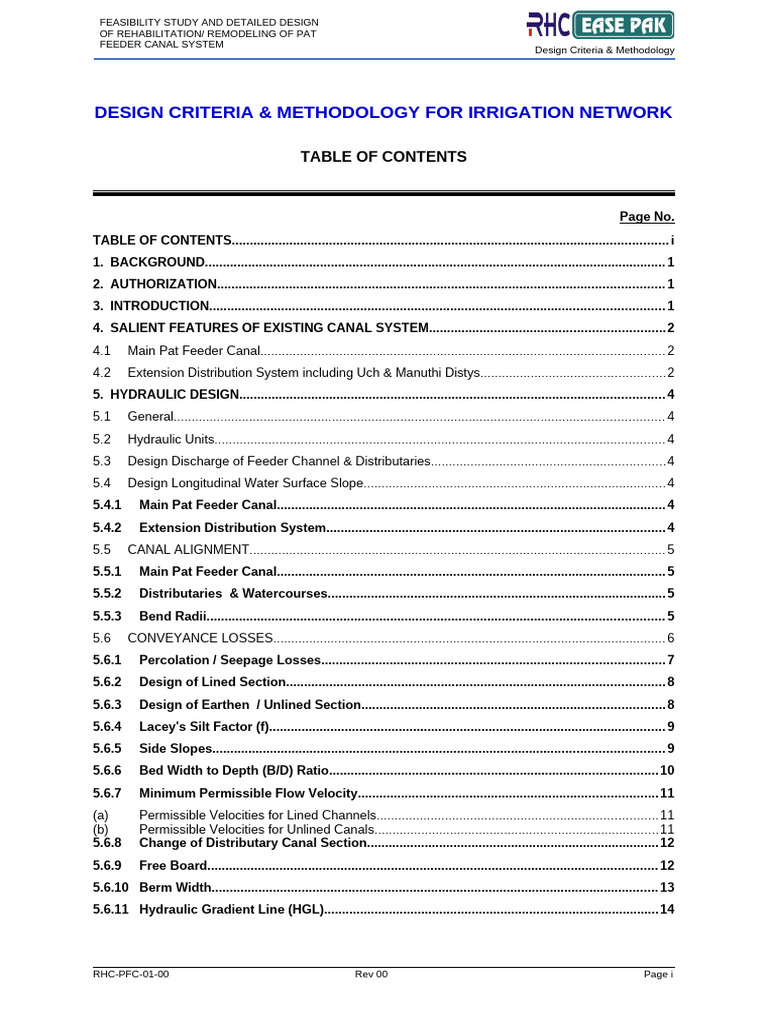 Design Criteria & Methodology | PDF | Soil Mechanics | Earth Sciences