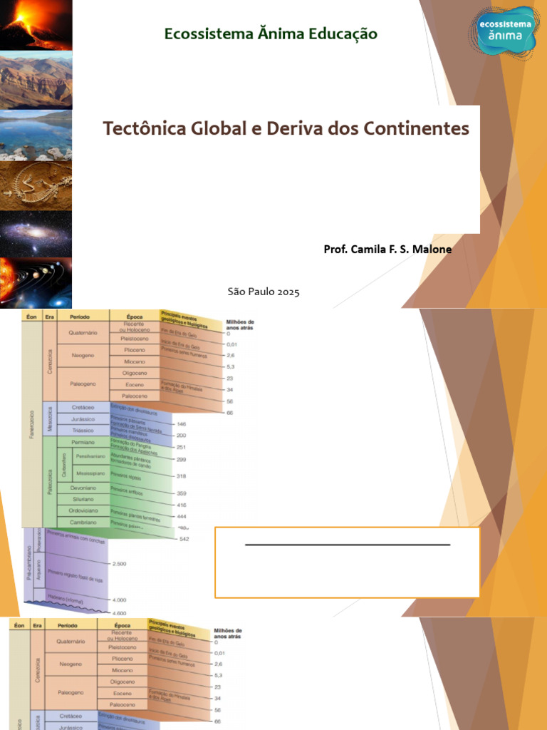 Aula 4 - Tectonica Global e Deriva Dos Continentes | PDF | Plataforma ...