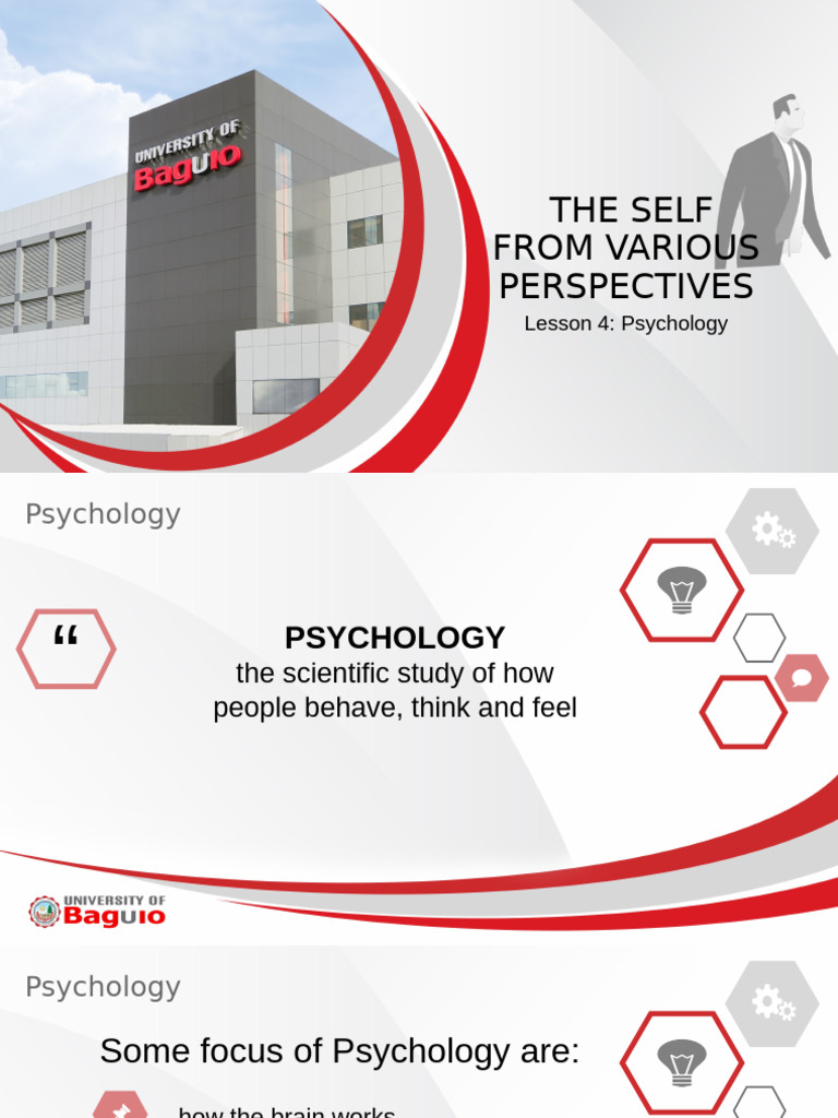Unit 1 Lesson 4 Psychology-1 | PDF | Self Concept | Psychology