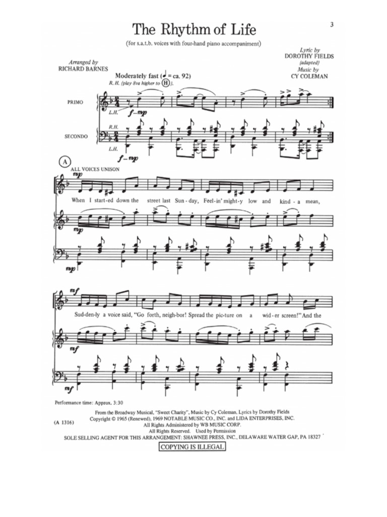 Rhythm of Life | PDF