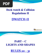 COLREG Navigation Lights and Shapes | PDF | Stern | Mast (Sailing)
