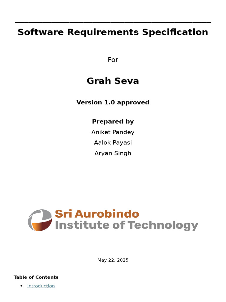 Software Requirements Specification | PDF | Verification And Validation | Accessibility