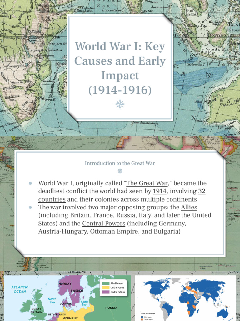 Main Causes of World War I Explained | PDF | World War I | German Empire