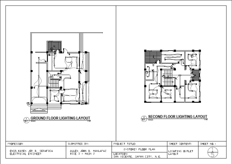 Lighting Outlet Layout | PDF