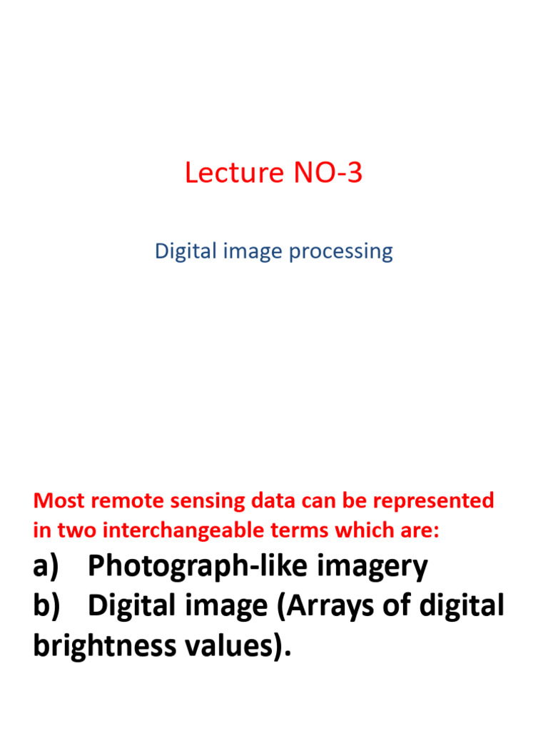 Lecture NO-2-3-digital Image Processing | PDF | Digital Image | Image Resolution