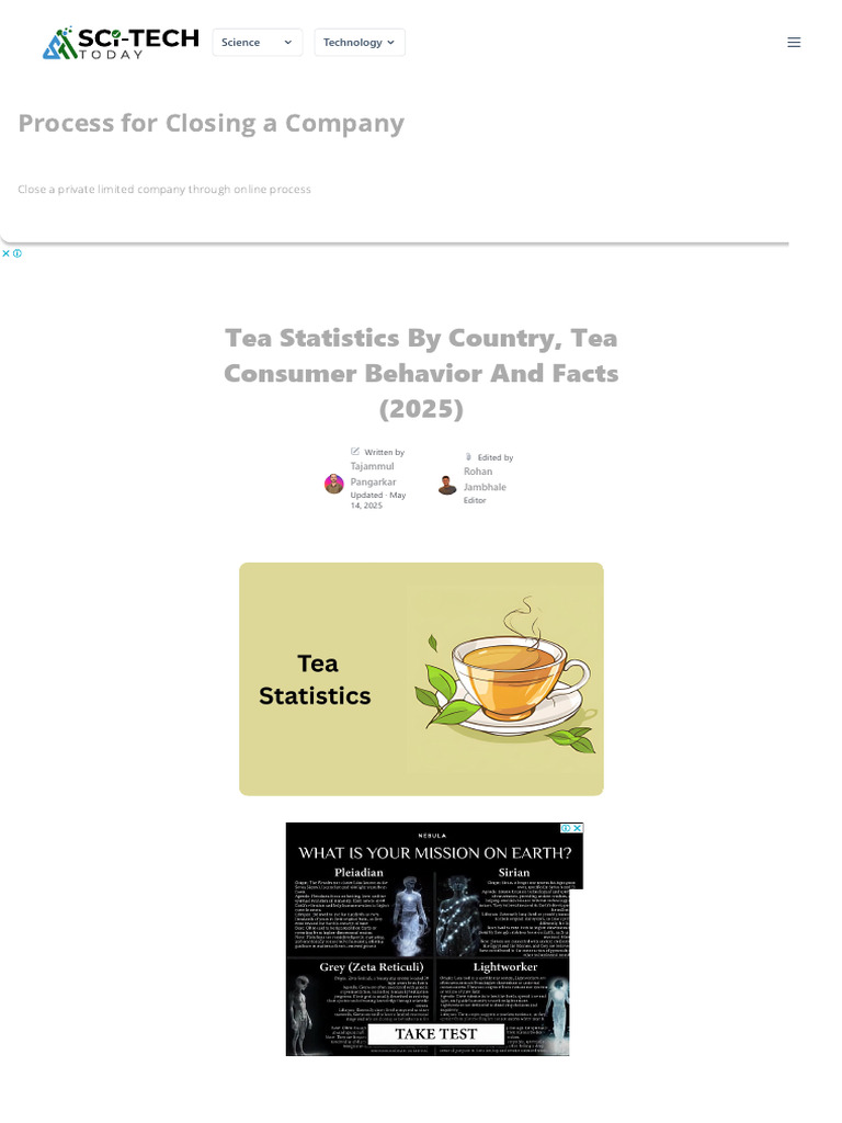 Tea Statistics by Country, Revenue, Types and Facts (2025) | PDF | Tea ...