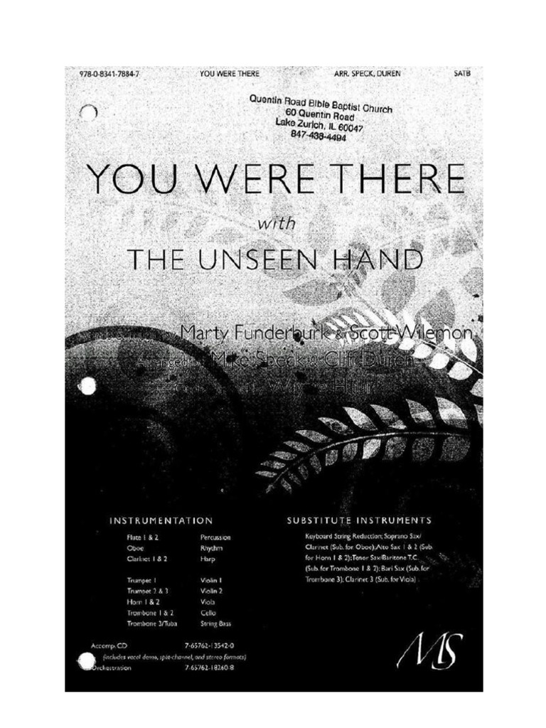 You Were There With The Unseen Hand | PDF