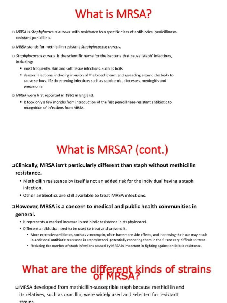 MRSA | PDF