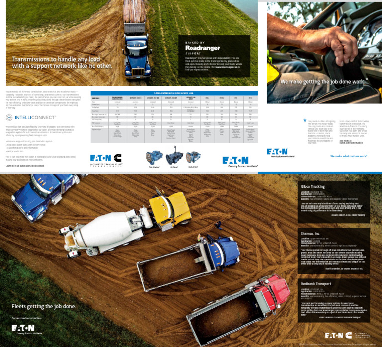 Eaton Construction Transmissions en | PDF | Manual Transmission | Truck