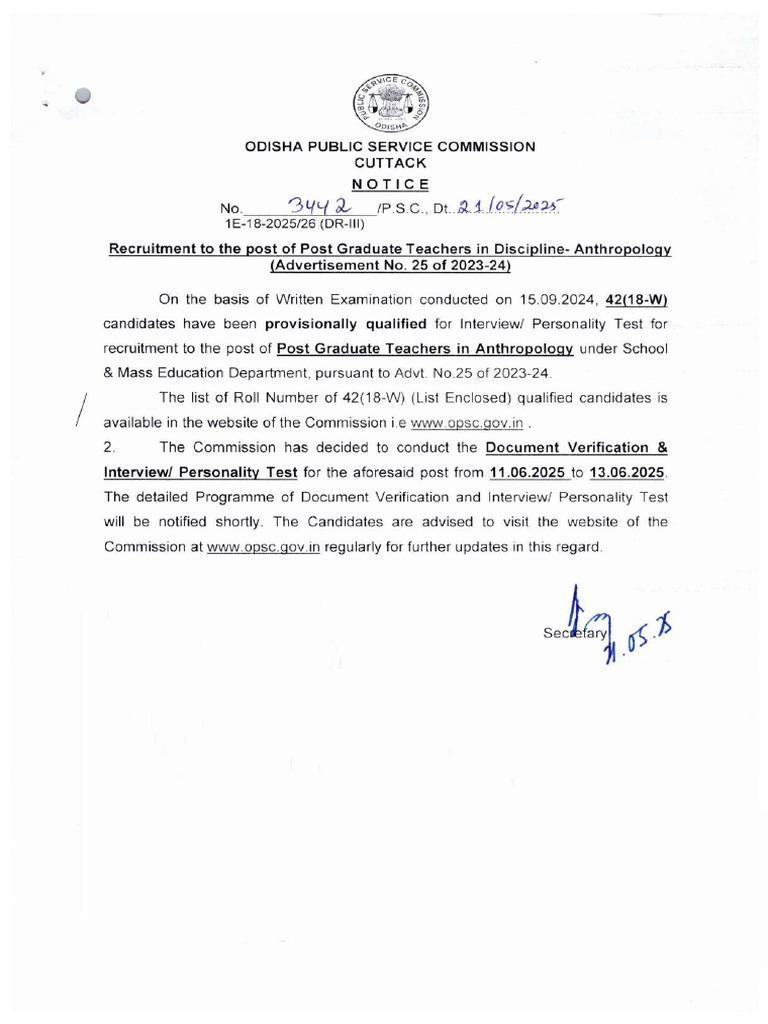 PGT Anthro Writ Result | PDF