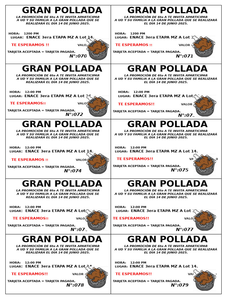 Gran Pollada. | PDF