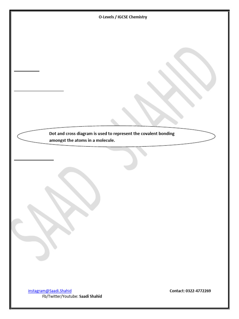 Final Covalent Bonding Notes and Mcqs | PDF | Valence (Chemistry ...