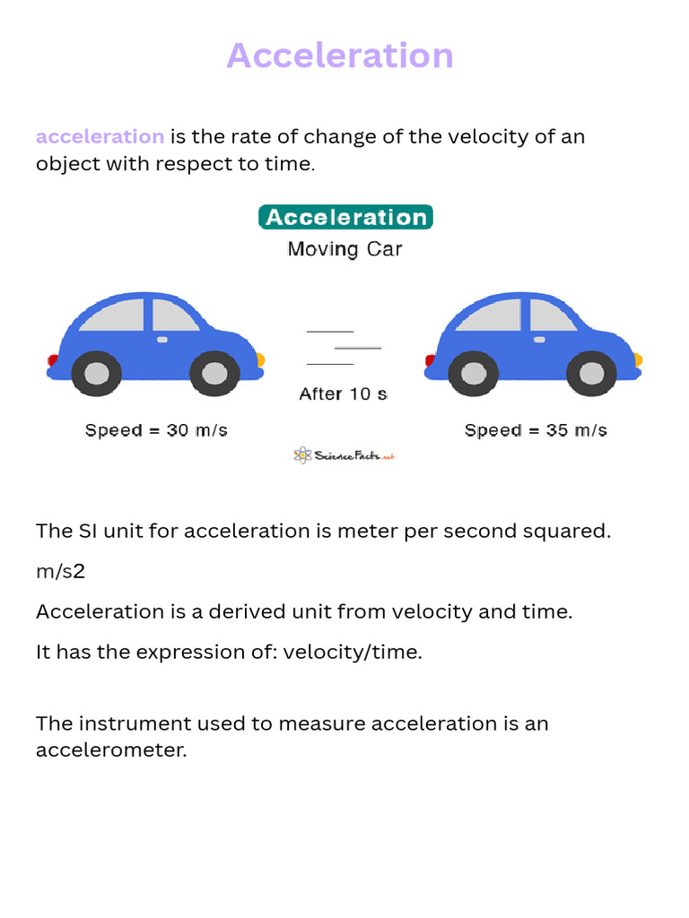 Acceleration 4 | PDF