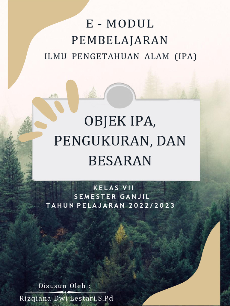 E-Modul IPA Kelas 7: Pengukuran Besaran | PDF