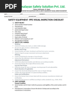 Fall Protection Equipment Inspection Checklist | PDF | Screw ...