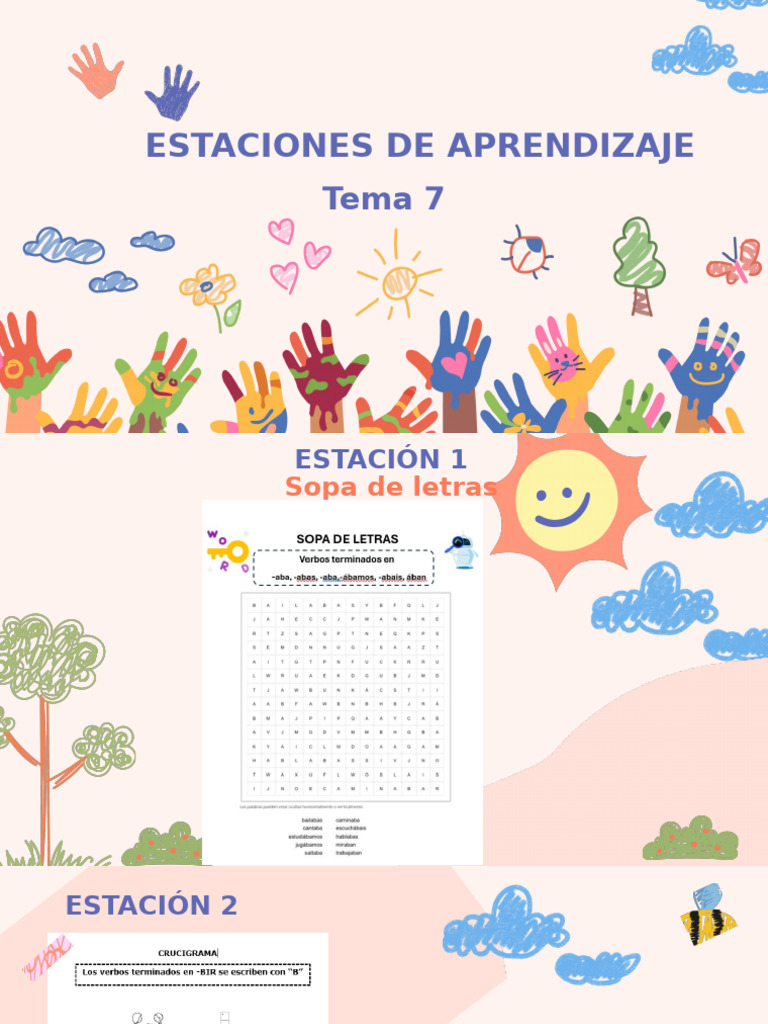 Estaciones de Aprendizaje - Tema7. 4ºEP | PDF