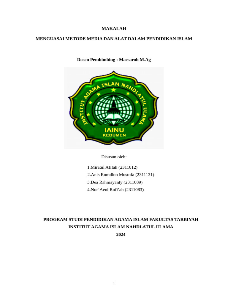 Metode dan Media dalam Pendidikan Islam | PDF