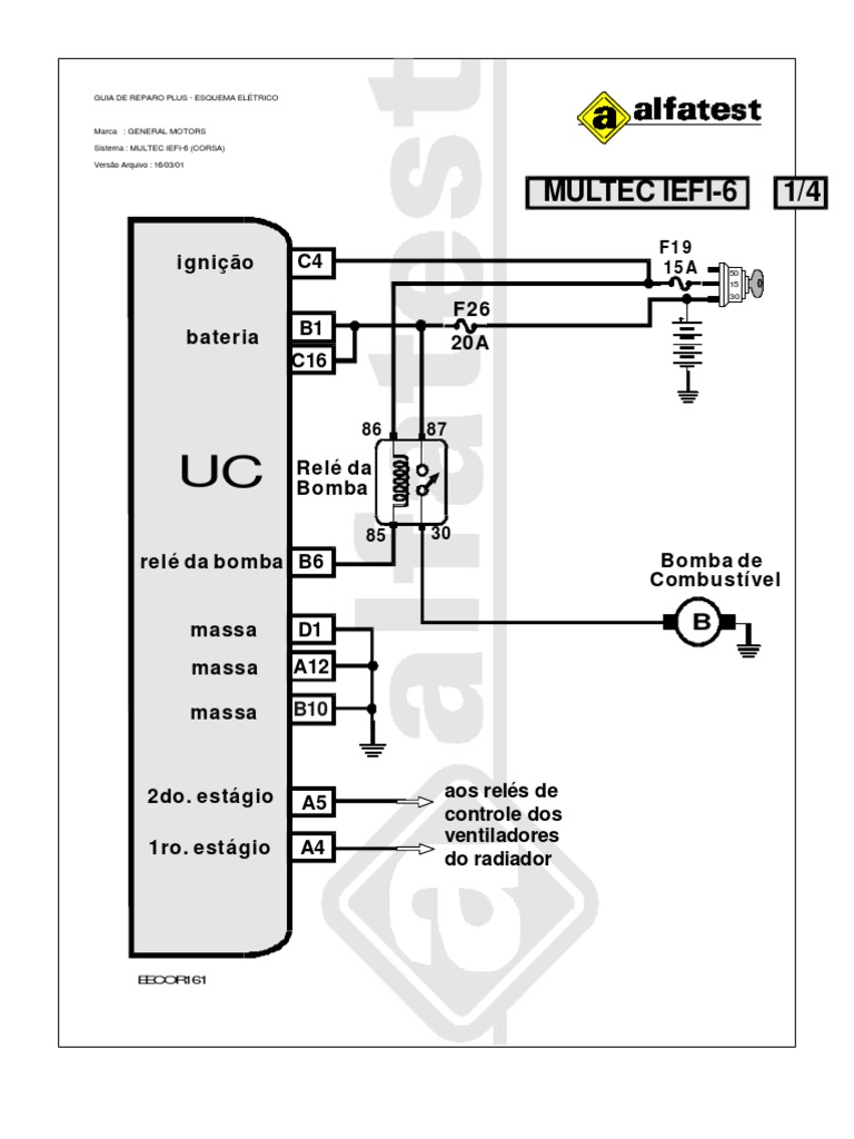 Esquema Elétrico GM Corsa Multec IEFI-6 | PDF | Ciências e Matemática