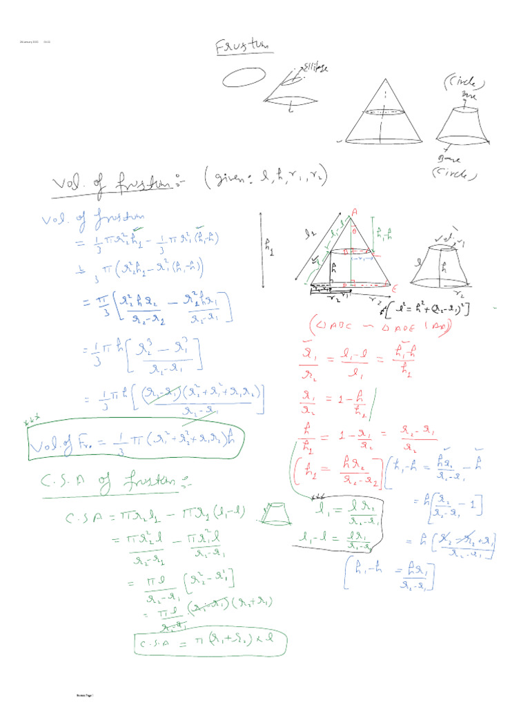 Frustum NOTES | PDF