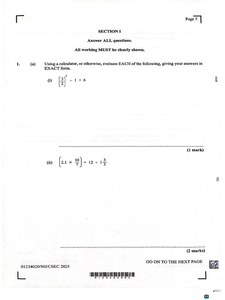 Maths May 2025 P2 | PDF