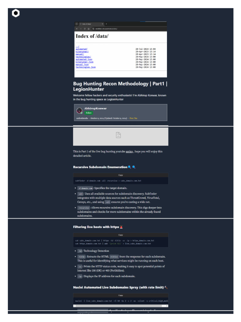 Bug Bounty Methodology - Part1 | PDF