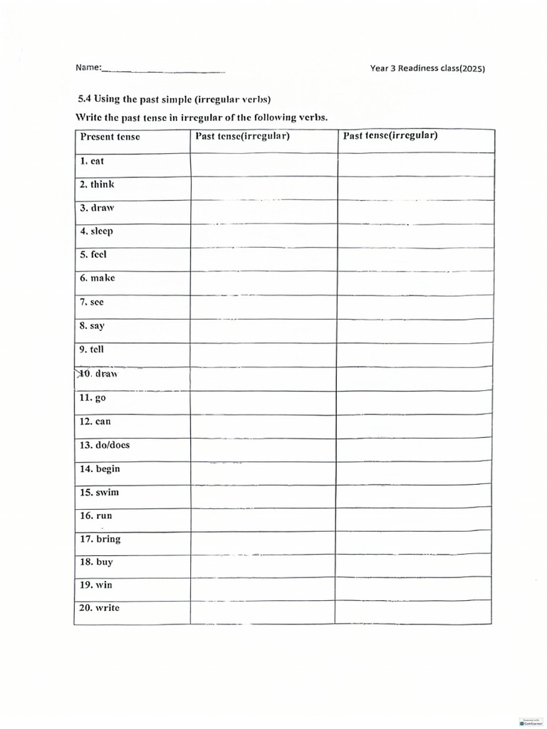 Yr3 Spelling 2 | PDF
