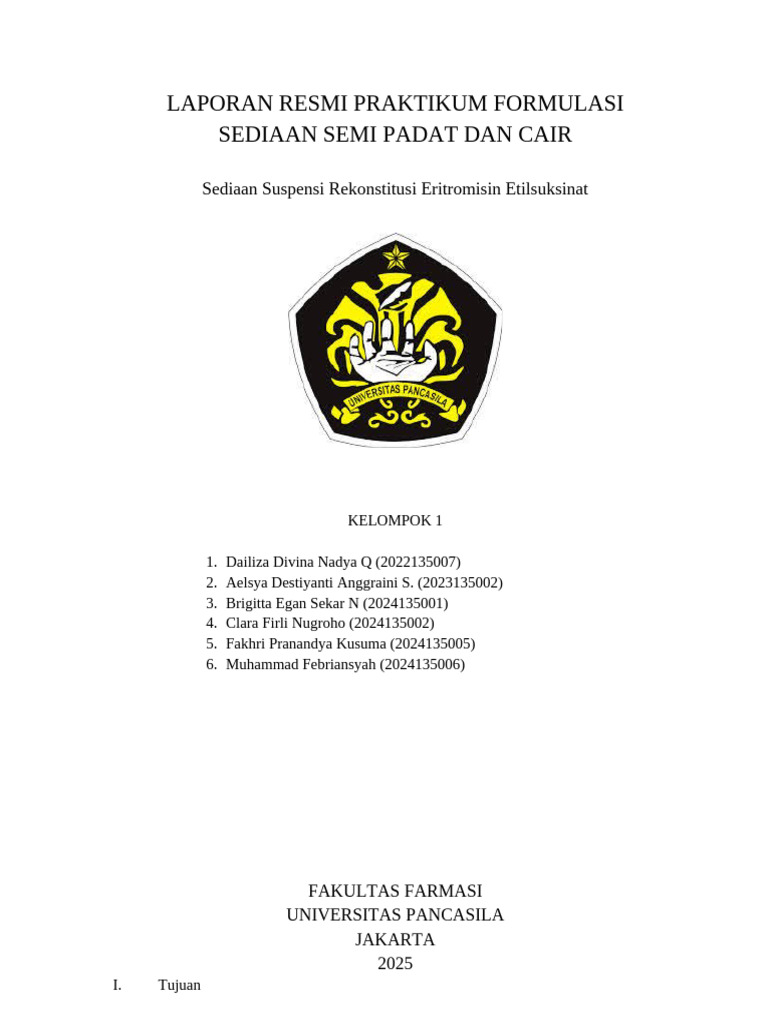Proposal Suspensi Rekon Prak Semi Solid | PDF