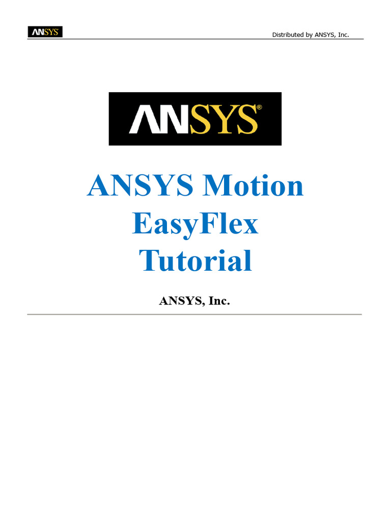 Ansys Motion 2025 R1 EasyFlex Tutorial | PDF | Button (Computing) | Icon (Computing)
