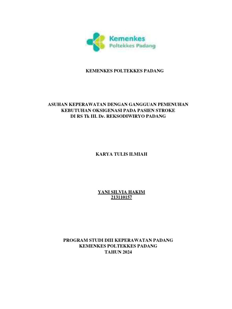 Askep Oksigenasi Pada Pasien Cva | PDF