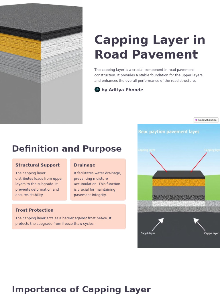 Capping Layer in Road Pavement | PDF | Road Surface | Road