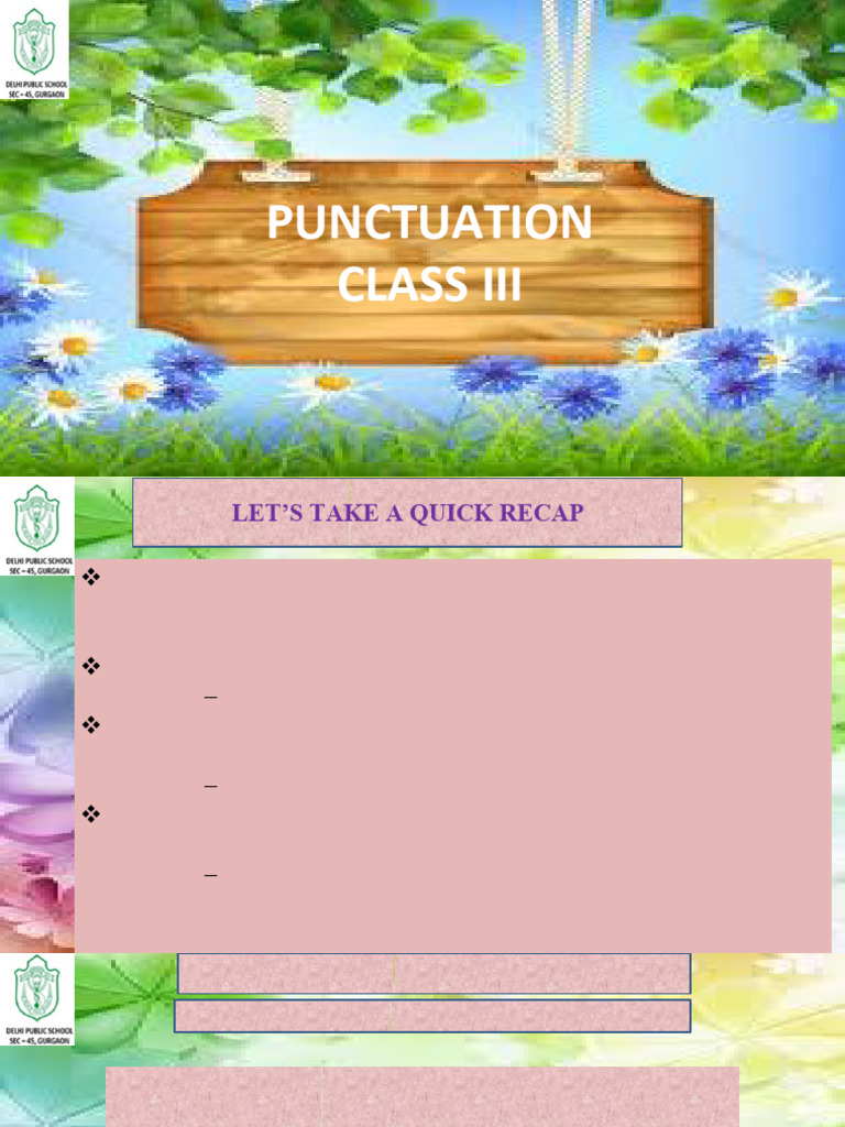 Punctuation Part 1 | PDF