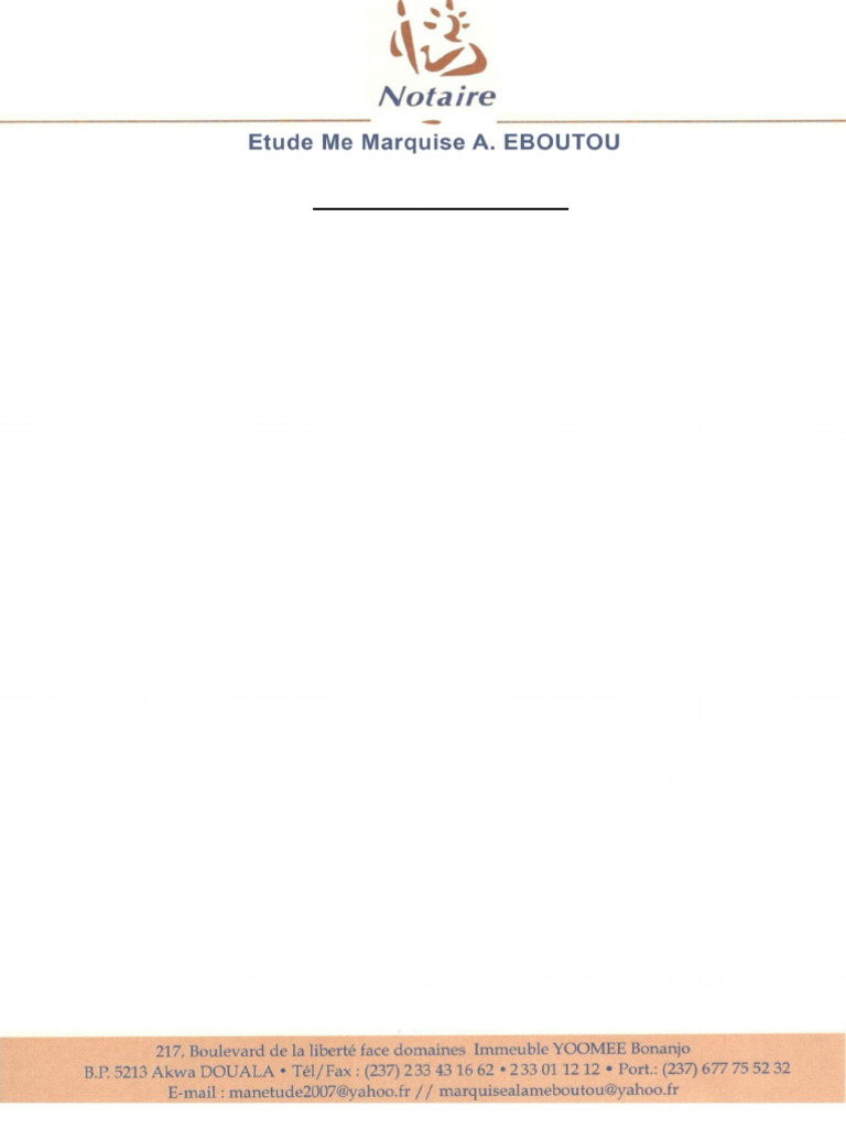 Declaration of Honor Donfack | PDF