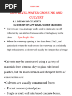 Chapter 8 Culverts&Low Level Water Crossings | PDF | Flood | Stream