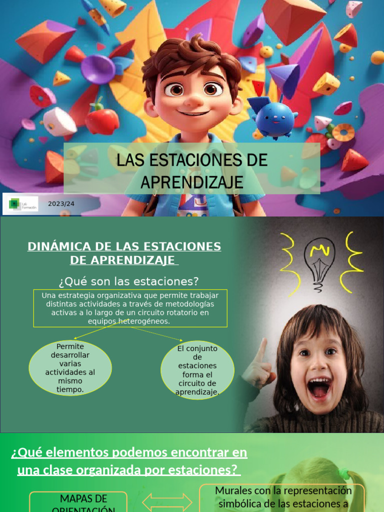 Las Estaciones de Aprendizaje | PDF | Aprendizaje | Enseñando
