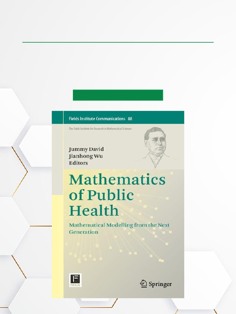 Mathematics of Public Health Mathematical Modelling From The Next ...