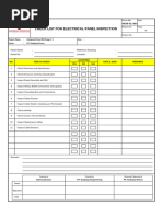Electrical Panel Inspection Checklist | PDF