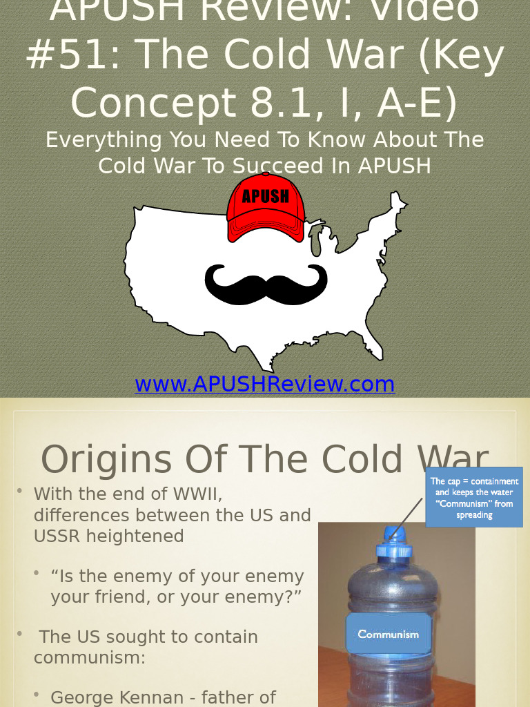 APUSH Review Video 51 the Cold War Key Concept 8.1 I a E | PDF | Cold ...