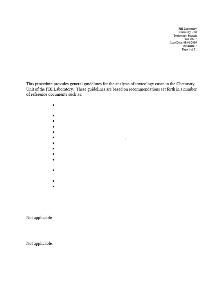General Approach To Toxicology Cases 7 | PDF | Drug Test | Toxicology