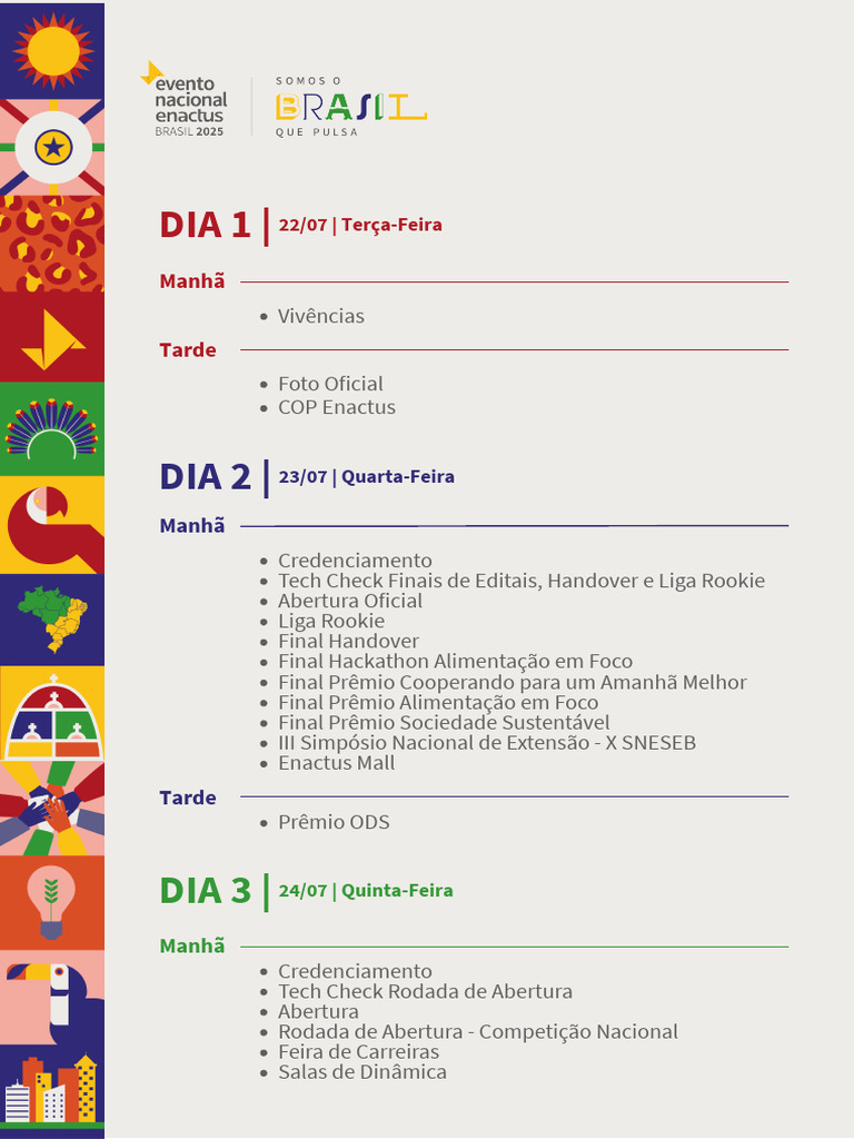 Agenda Simplificada ENEB 2025 | PDF