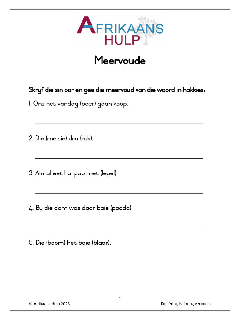 Meervoude and Memo 1 | PDF