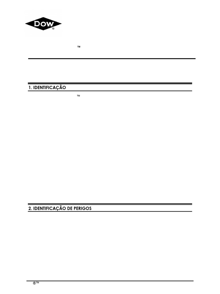 Ficha de Segurança: SILASTIC™ RTV-4136-M | PDF | Desperdício | Cloreto ...