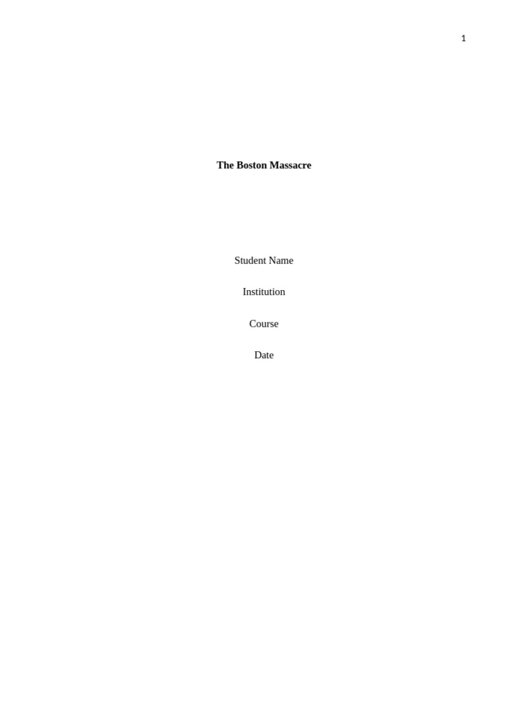 T712967 He Boston Massacre | PDF | Kingdom Of Great Britain