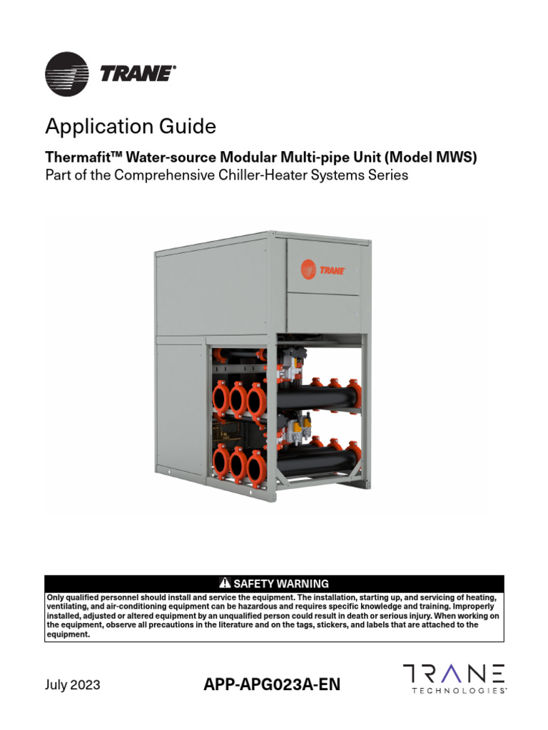 APP-Thermafit™ Water-Source Modular Multi-Pipe Unit (Model MWS) | PDF ...